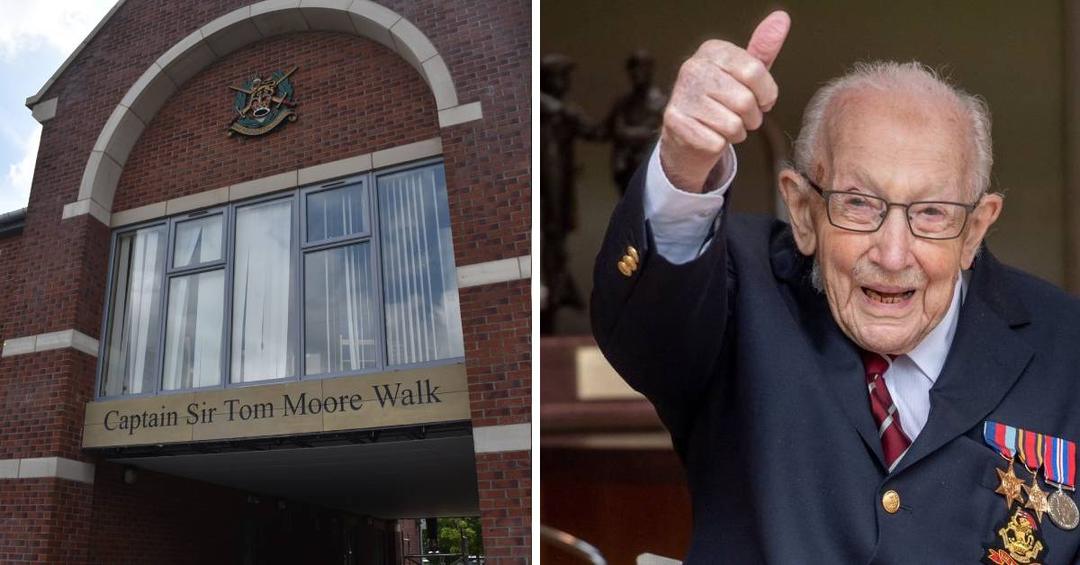 Captain Tom memorial walkway opens at Army Foundation College