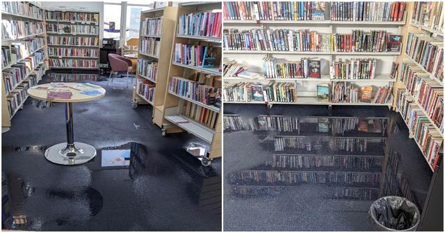 Bilton and Woodfield Community Library closed due to flooding