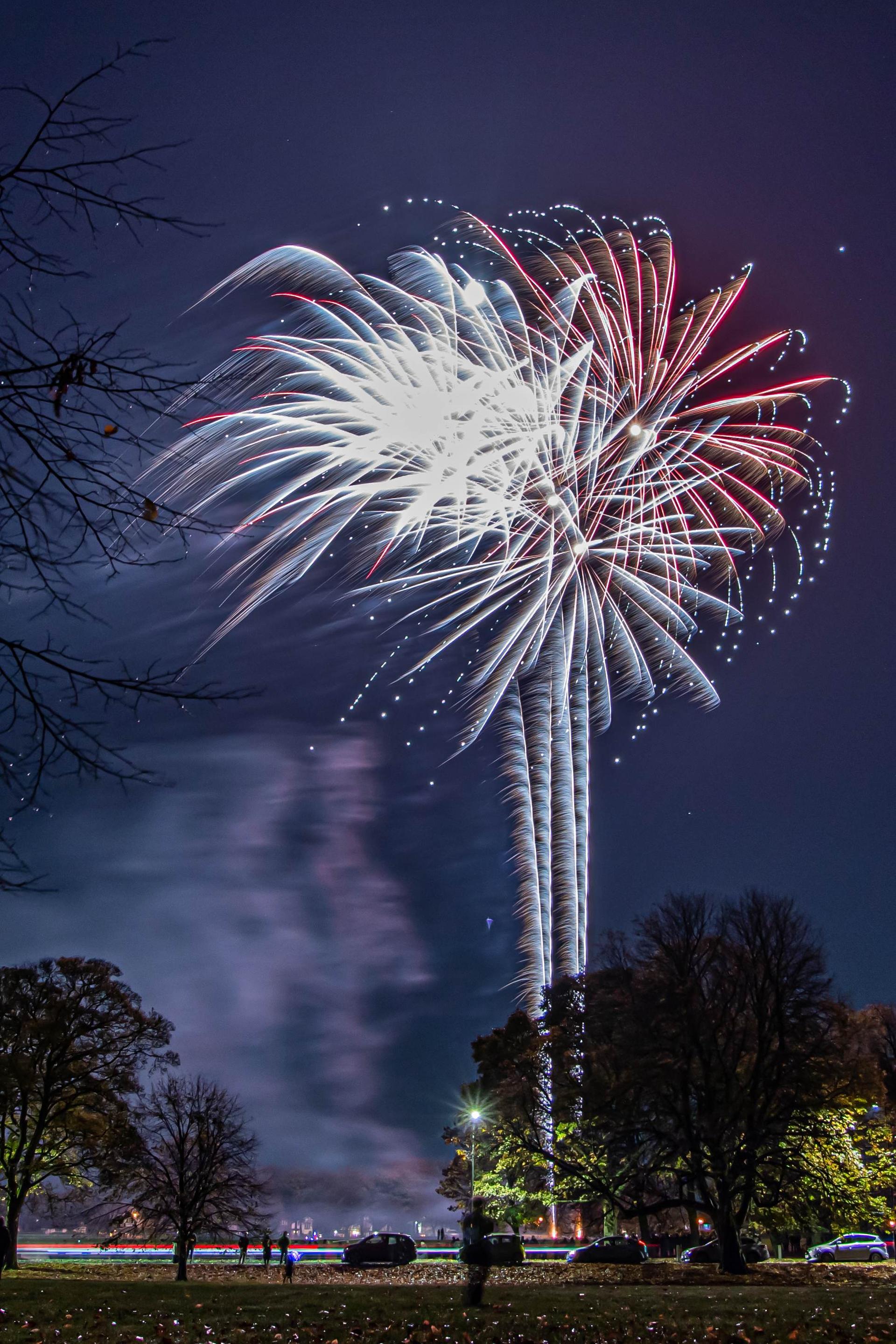 Stray bonfire and fireworks hailed a success after big turnout