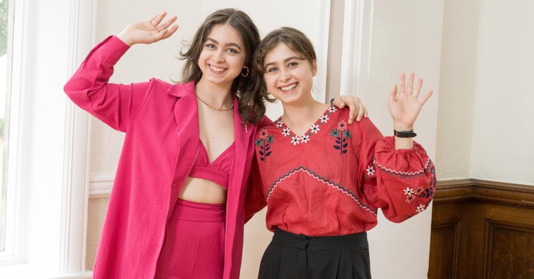 Ukrainian twin sisters in Harrogate excel in A levels