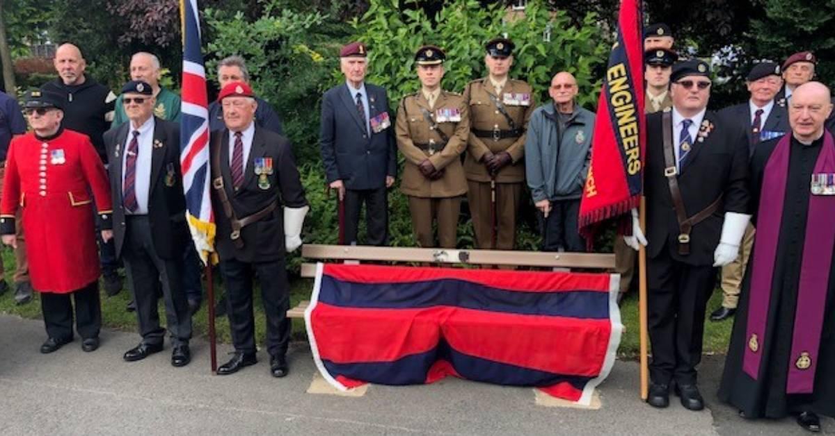 Ripon bench marks 75th anniversary for Royal Engineers