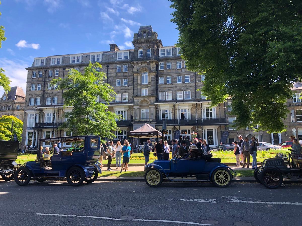 Veteran and super cars in Harrogate attract big crowds
