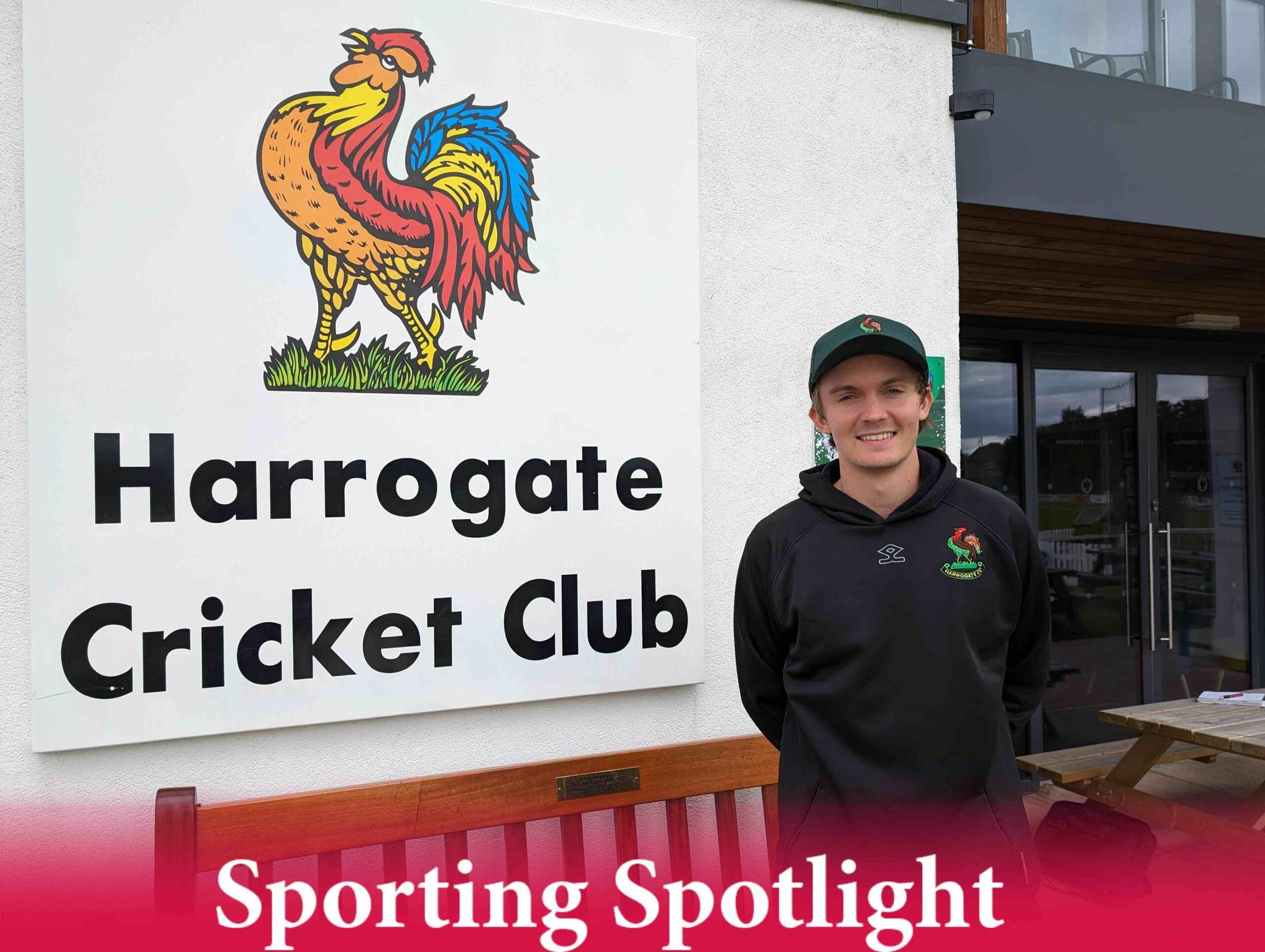 The ex-Yorkshire cricketer bowling spin for Harrogate