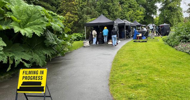 Shooting for rom-com begins in Harrogate's Valley Gardens