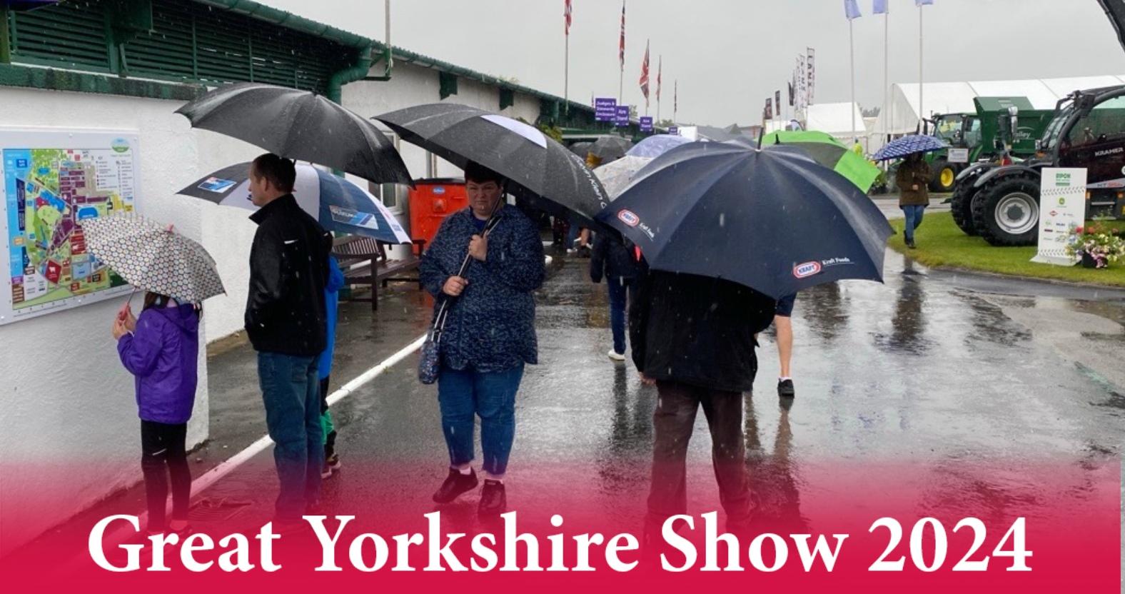Torrential rain hits first day of Harrogate's Great Yorkshire Show