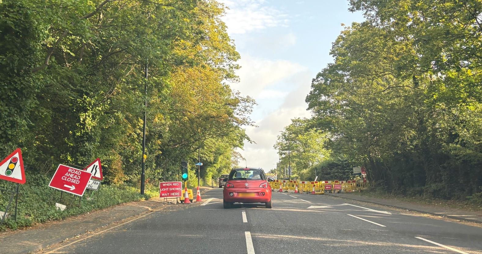 Roadworks underway on Harrogate’s Leeds Road – again